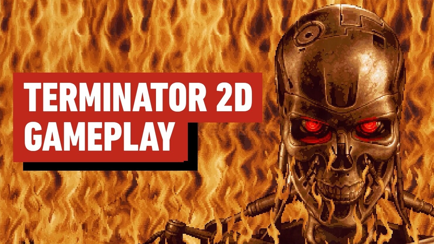 Война с роботами и отсылки к Contra в геймплейном ролике Terminator 2D ...